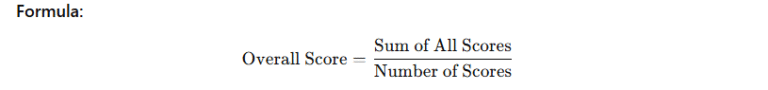 How Do I Calculate My Overall Score? Simple Formula & Examples